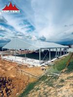 China 20x30m Semi Permanent A Frame PVC Marquee Tent With Thermal Insulation Cotton For 500 People for sale