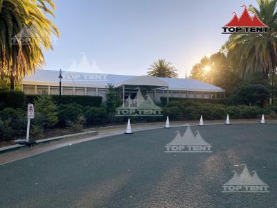 China Customized 14.9x27m A Frame Marquee Tent With Glass Door And Linings System for sale