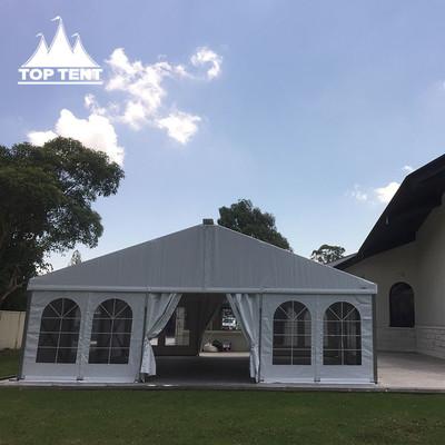 China Aluminium Frame Tent Large Event Marquee White Top Wall With Windows For Church Event for sale