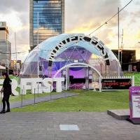 China Large Capacity Customizable Geodesic Dome Glamping Tent Durable Party Dome Tent for sale