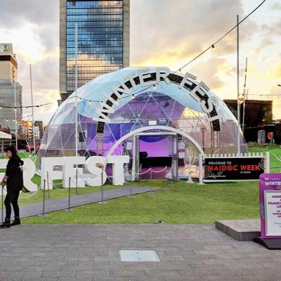 China Large Capacity Customizable Geodesic Dome Glamping Tent Durable Party Dome Tent for sale