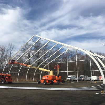 China Customizable Luxury TFS Outdoor Pavilion Tent With Expandable Clear Span Curved Roof for sale