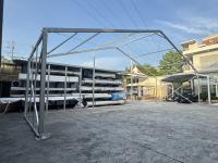 China Tent Frame Structure Fire Retardant and Main Profile 166 X 88 X 3mm 2-channel for Your Requirements for sale