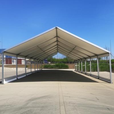 China 50m Length A Frame Marquee with 166 X 88 X 3mm Main Profile and Hot-dip Galvanized Steel Insert for Exhibition Events for sale