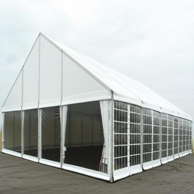 China 12m Width A Frame Marquee with Easy To Assemble White PVC Sidewall and Clear PVC Sidewall for Outdoor Events for sale