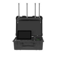 China 5-10km Dron Detector Portable Full Frequency Autel UAV Fpv Detection System  Dji Suitcase IP65 Alarm Location Tracking Security for sale