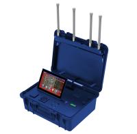 China 5-10km Dron Detector Portable Full Frequency Autel UAV Fpv Detection System  Dji Suitcase IP65 Alarm Location Tracking Security for sale