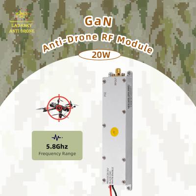 China 5.8GHz 20W GaN RF Power Amplifier Module anti fpv anti mavic anti dji anti drone system from 300-7200mhz for sale
