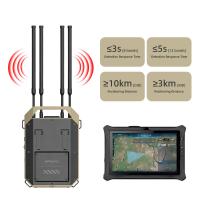 China 10km UAV Detector 70M-6.2GHz Full Frequency Position Tracking Flight Paths Display FPV Video Signal Anti UAV System Security for sale