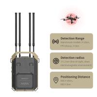 China 10km UAV Detector 70M-6.2GHz Full Frequency Position Tracking Flight Paths Display FPV Video Signal Anti UAV System Security for sale