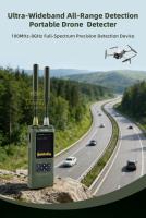 China 100-8GZH handheld drone detector 1~3km drone detection distance for wearable use anti drone system for drone security for sale