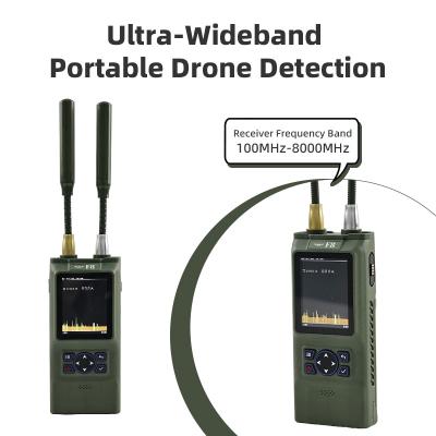 China Lightweight Portable Drone Detector with Fast Charging and ≥7-Hour Battery Life for UAV and FPV Detection for sale