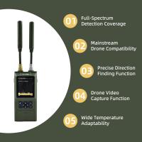 China 100MHz-8GHz Ultra-Wideband Handheld Drone Detector with Real-Time Video Capture and Precise Direction Finding for sale