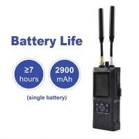 China Professional Drone 0-8GHz Signal Detector for OFDM HD FPV and FM Analog Transmission with Vibration Sound Alarm and Built in Data Logging for Airport Security for sale