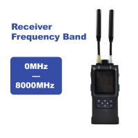 China Professional Drone 0-8GHz Signal Detector for OFDM HD FPV and FM Analog Transmission with Vibration Sound Alarm and Built in Data Logging for Airport Security for sale