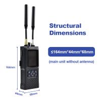 China Long Range Portable Drone Detector with 0MHz-8000MHz Spectrum Detection Replaceable Battery and Type C Charging Support for sale