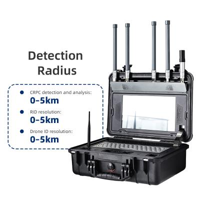 China Portable Spectrum Analyzer Drone Detector FPV & Digital UAV Detection with Real-time Video Snapshot 5km RF Signal Finder for Prison & Airport Security for sale