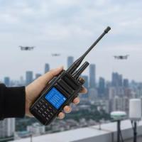 China Handheld Drone Detector 300MHz–6200MHz with OFDM & FM Signal Detection with 1KM Detection Range and Audio Visual Alarm for sale