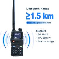 China Lightweight 300-6200MHz 1.5KM Handheld UAV Detector LDKW06 | Portable Sensing Equipment for sale