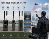 China 100MHz-8GHz Ultra-Wideband Handheld Drone Detector with Real-Time Video Capture and Precise Direction Finding for sale
