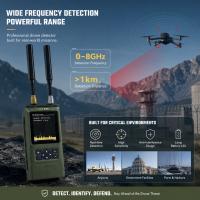 China Portable FPV Drone Detector Covering 100MHz–8GHz with OFDM HD Video Detection, Dual-Antenna Scanning for Anti Drone Systems for sale