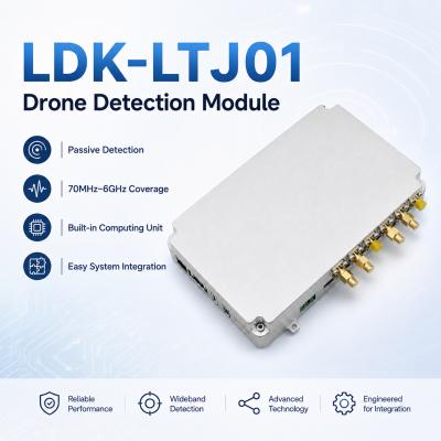 China Compact 520g Drone Detection Module: 70MHz-6GHz Passive RF Sensor With -105dBm Sensitivity For UAV Identification and Security Systems for sale