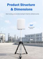 China LDSK-D01 High Precision Drone RF Locator | Networkable Anti-UAV System for Critical Industrial Park & Airport for sale