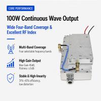 China 100W 300-6000MHz Multi-Band High-Power RF Amplifier Module Built-in Temperature Protection for Low-Altitude Security & UAV Communication Management Systems for sale