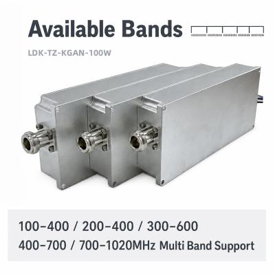 China 100W Wireless RF Amplifier 100-400/400-700/700-1020MHz GaN Amplification 7×24 Continuous Operation Anti Drone for sale