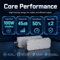 China High Power 100W Amplifier Module for Anti Drone GaN 100-400/400-700/700-1020MHz RF Amplifier Supports LoRa Module Integration for sale