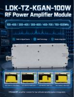 China LDK-TZ-KGAN 100W GaN RF Amplifier Module 100-400/200-400/400-700/700-1020MHz With Signal Source for sale