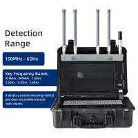 China 100MHz-6GHz Wideband Portable Spectrum Analyzer Drone Detector FPV & Digital UAV Detection with Real-time Video Snapshot 5km RF Signal Finder for Prison & Airport Security for sale