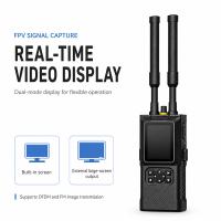 China 0MHz-8000MHz Wideband Handheld FPV Drone Detector Signal Detector & Spectrum Analyzer Drone Detection for Home Security System RF Signal Finder for sale