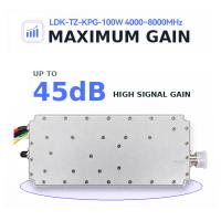 China 100W 4000-8000MHz GaN RF Power Amplifier Module | 45dB High Gain Broadband RF Amplifier ≤5 dB Gain Flatness Supports RS485 and TTL communication for Anti-Drone Security Products for sale