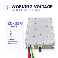 China 100W 4000-8000MHz GaN RF Power Amplifier Module | 45dB High Gain Broadband RF Amplifier ≤5 dB Gain Flatness Supports RS485 and TTL communication for Anti-Drone Security Products for sale