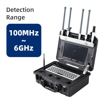 China 5km UAV 100M-6Ghz Fpv Dron Detector Portable  Detection System Dji Autel 2.4G 5.8G IP65 Remote Control Alarm Location Tracking for sale