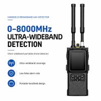 China Portable Handheld UAV Detector 0-8000MHz Wideband FPV Drone Detection Device for sale