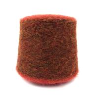 China Mixed Wool Brushed Yarn Kid Mohair Wool Blended Boucle Loop Yarn For 5G 7G for sale