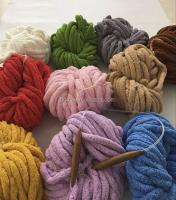 China Giant Chunky Crochet Hand Knitting Chenille Yarn For Blankets for sale