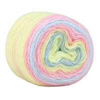 China Soft Merino Wool Nylon	Hand Arm Knit Yarn Acrylic Blended Cotton Cakes Yarn for sale