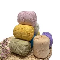 China 100% Mercerized Cotton Yarn 8 Ply Cotton Worsted Yarn Soft Breathable And Comfortable for sale