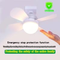 China Ceiling Fan With Light, Modern Remote Control Closed Low Profile Ceiling Fan With Light for sale