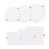 China Round Square Surface Mount Led Skd Panel Light Aluminium Rohs Led Ceiling Light Frameless Slim Adjustable Recessed Pane for sale