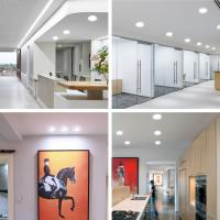 China Office Hotel Round White Surface Frameless SMD 24w Led Panel Light for sale
