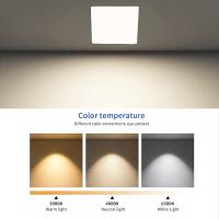 China Aluminum Frameless IP44 Square Surface 18W 24W 36W 48W Led Panel Light for sale