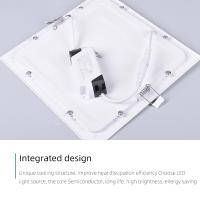 China Indoor Lighting Recessed Mounted Slim Round Square Led Panel Light For Home Office Ceiling for sale