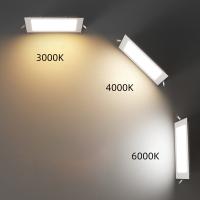 China Indoor Lighting Recessed Mounted Slim Round Square Led Panel Light For Home Office Ceiling for sale