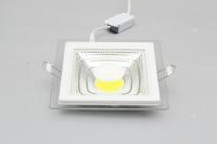 China Indoor Lighting Recessed Mounted Square Slim Led Commercial Glass Panel Light for sale