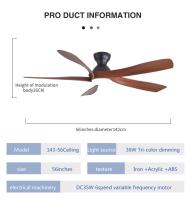 China American Style Vintage Decorative Fan Ceiling 220v Winding Powered Ceiling Fan With Light for sale