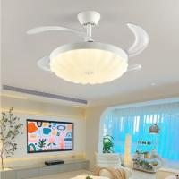 China Indoor Fan Silent Ceiling Light Home Bedroom Light Dining Living Room Hotel Modern Fan Light for sale